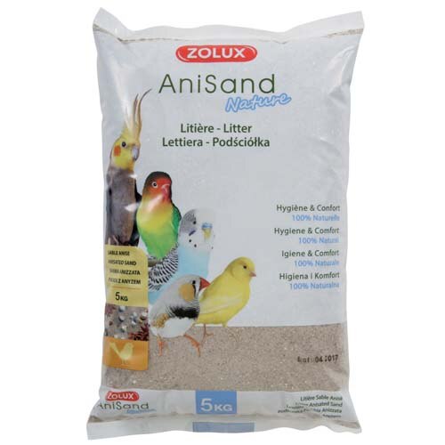 Nisip pasari, Zolux, Anisand Sand Nature, cu anason, 5kg - eMAG.ro