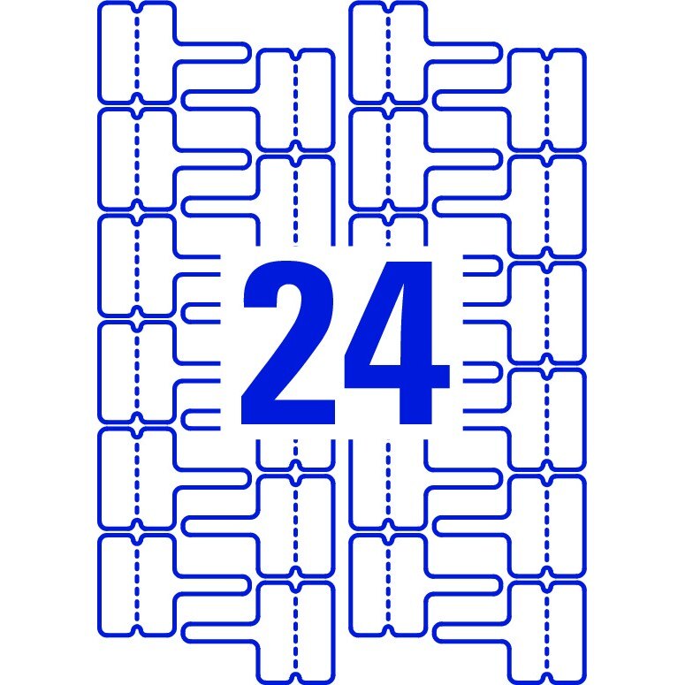 Etichete Avery Zweckform L7950-20, 60 x 40 mm, pentru cabluri ...