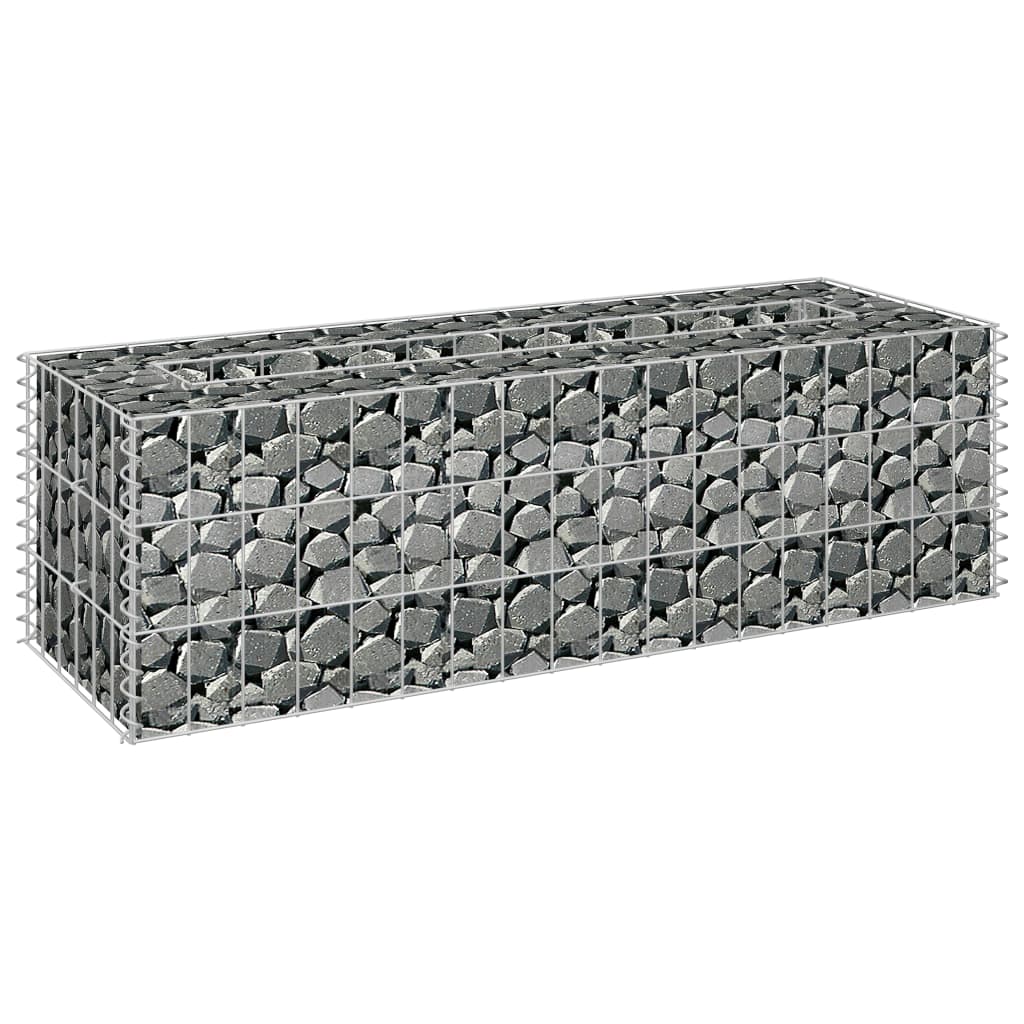Strat inaltat gabion, 90 x 30 x 30 cm, otel galvanizat - eMAG.ro