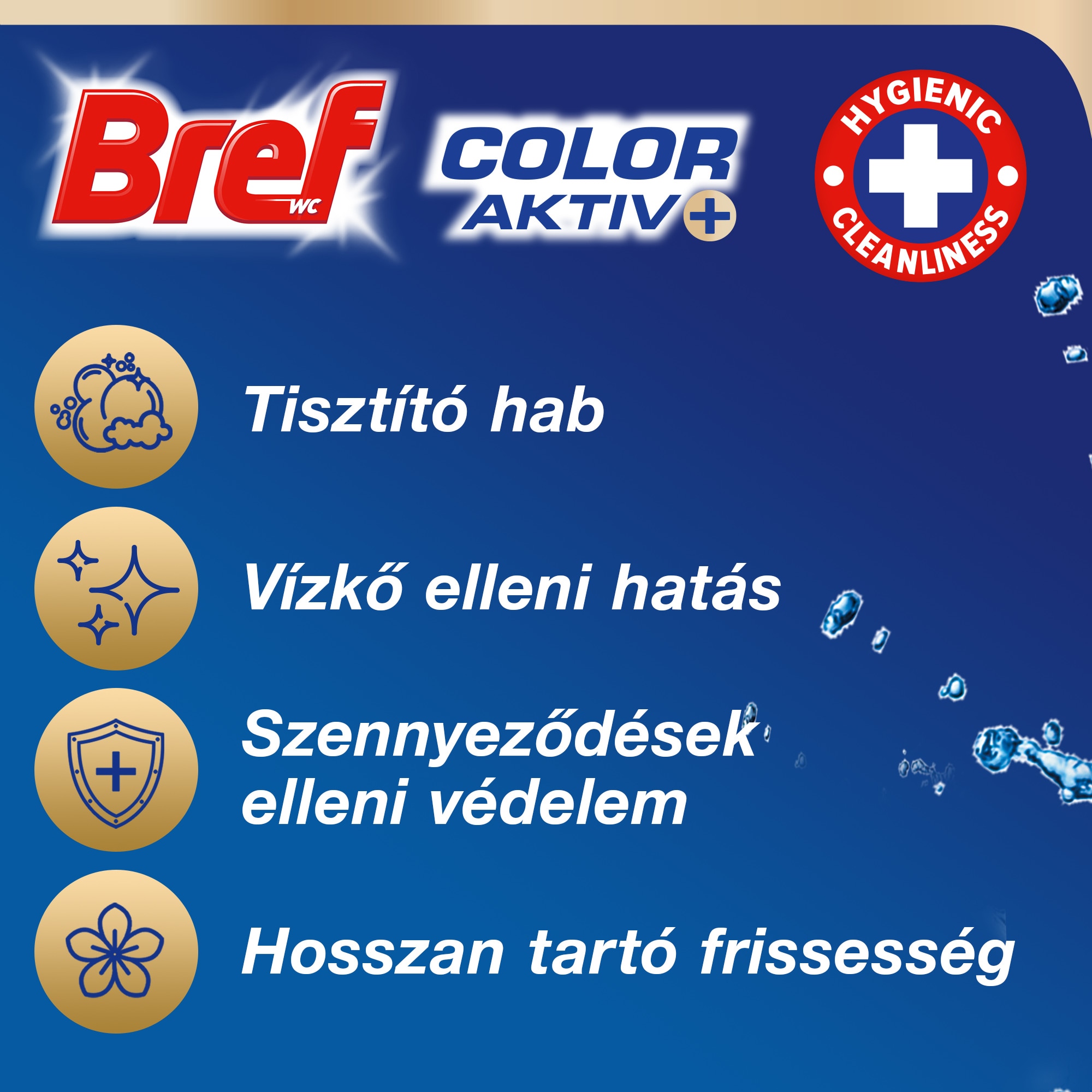 Bref Blue Aktiv Fresh Flowers toalett frissítő, 3x50g - eMAG.hu