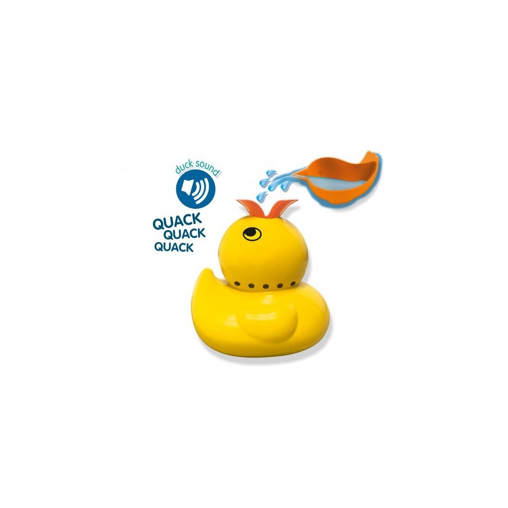 Jucarie de baie Ratusca cu sunet, plastic, galbena 374345 - eMAG.ro
