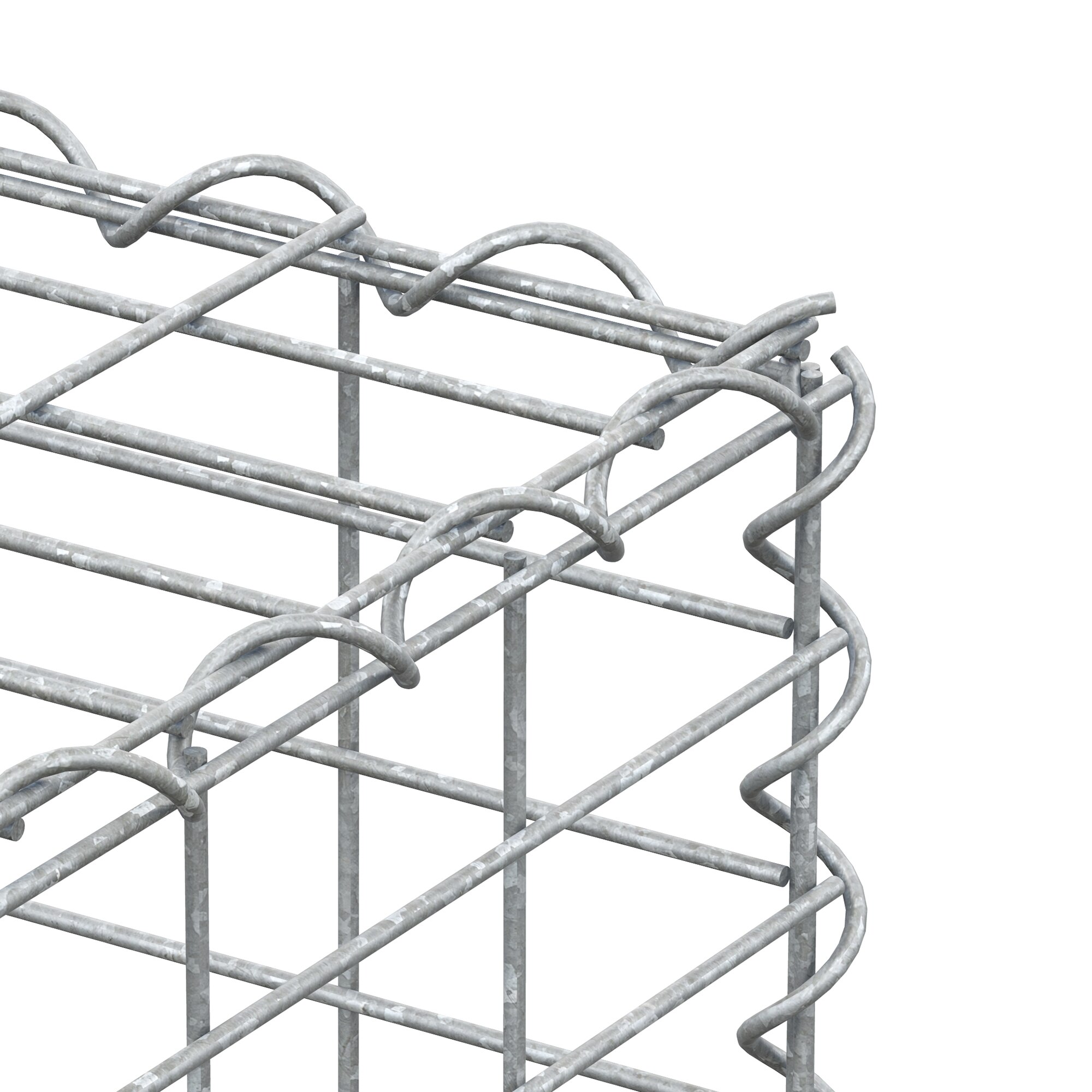 Set 4 x Gabion gard/perete, ECD Germany, cos piatra, 100 x 30 x 30 cm ...
