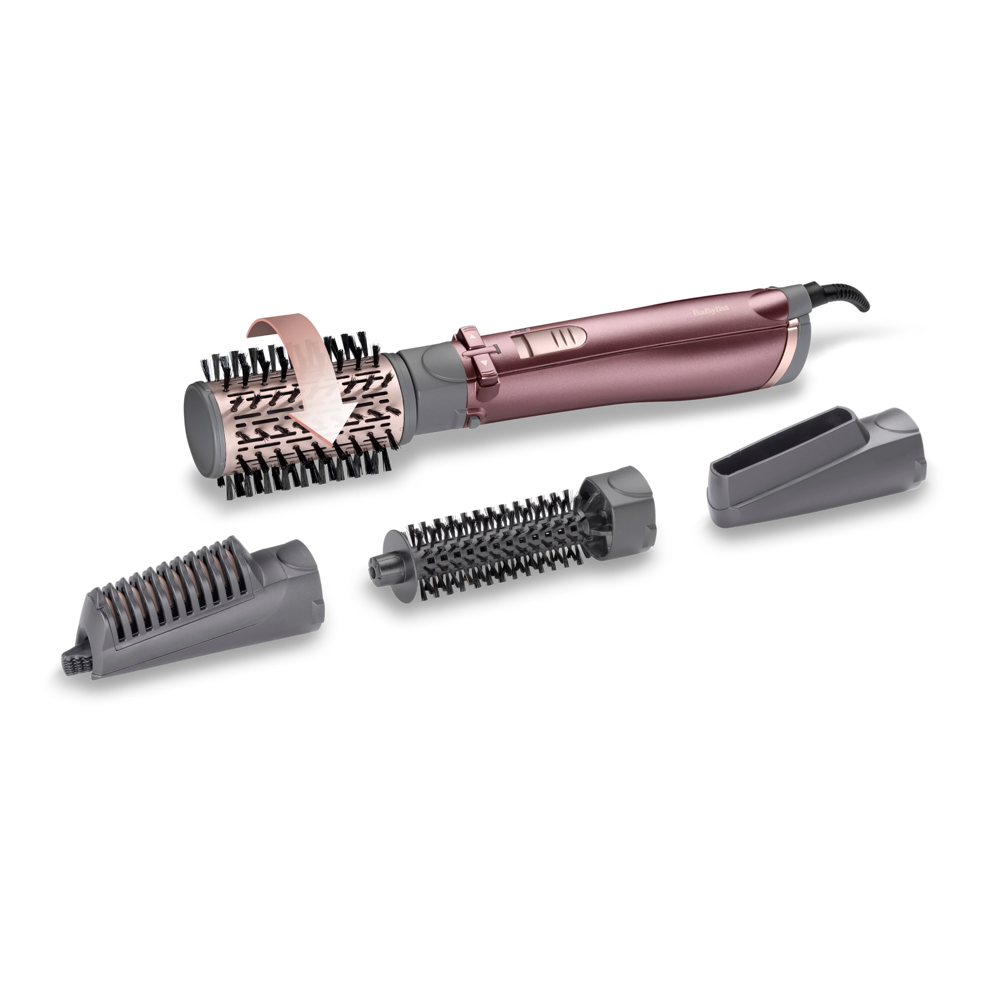 Електрическа четка BaByliss AS960E, 1000 W, Йонизация, 4 аксесоара, 2 ...