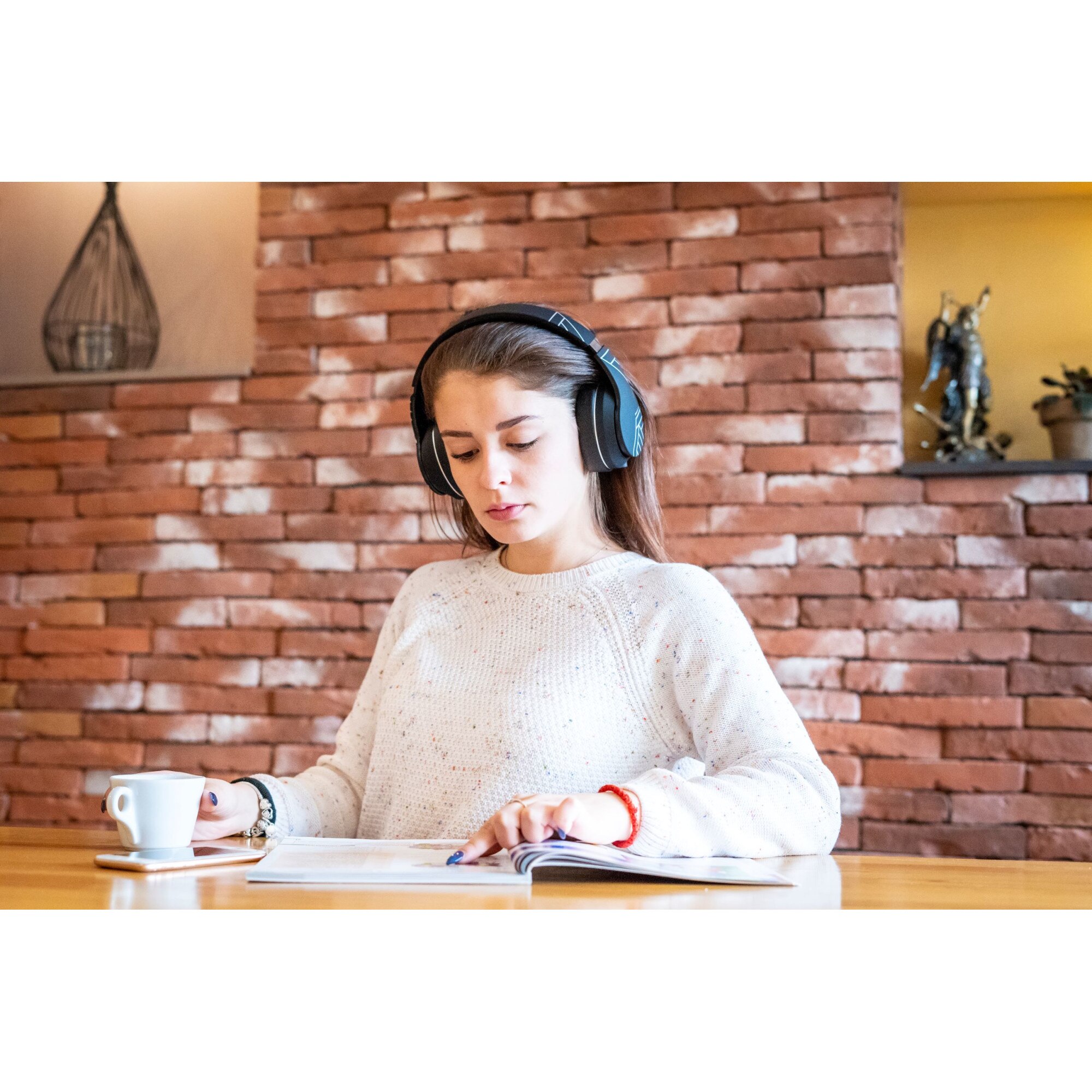 Casti Audio Wireless PowerLocus P6 Mat Negru/Argintiu - eMAG.ro