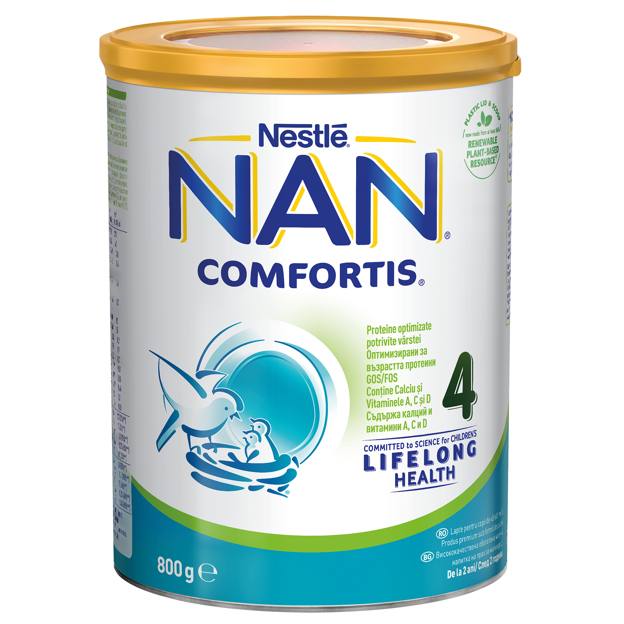 Pachet lapte praf Nestle NAN 4 Comfortis, 3x800 g, de la 2 ani - eMAG.ro