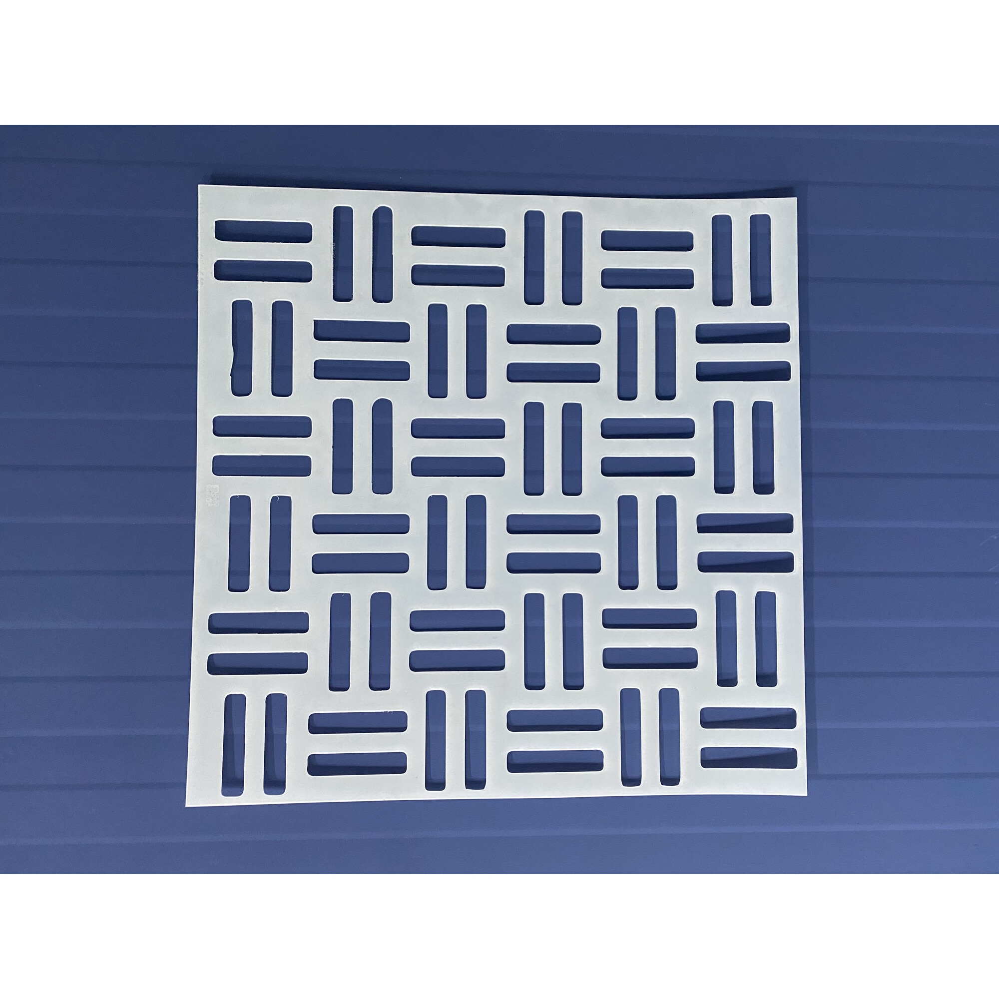 Sablon 3D, Equals, 20x20 cm, reutilizabil, plastic, alb - eMAG.ro