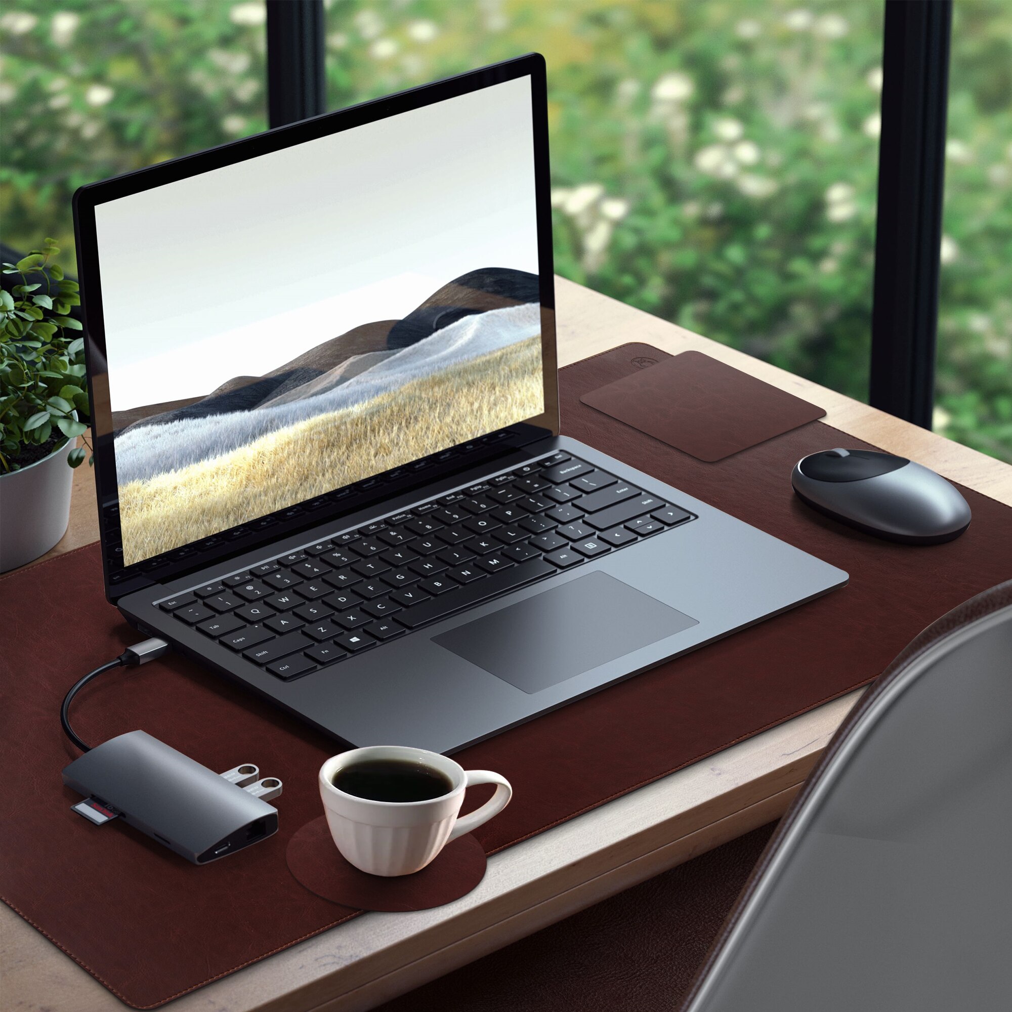 Set mapa birou Office mic, pentru protectie, Unika, din piele PU, cu 4 ...