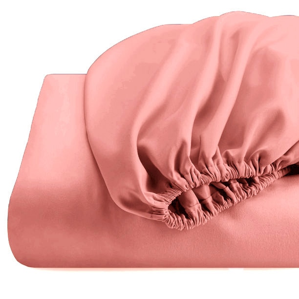 Cearsaf de pat cu elastic, Roz, 120 X 200 - eMAG.ro