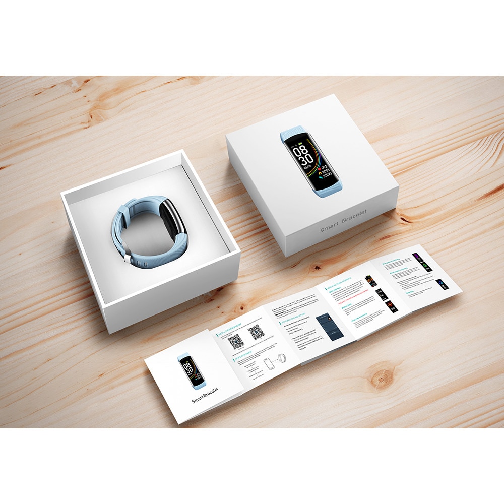 Smartwatch C5s, EvoKing, iOS/Android, Silicon, Alb - eMAG.ro