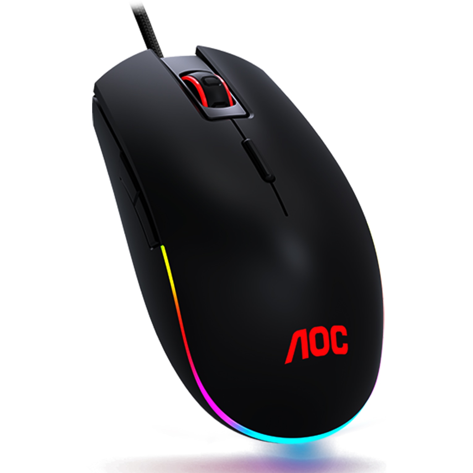 Mouse gaming AOC GM500, iluminare RGB, ambidextru, Negru - eMAG.ro