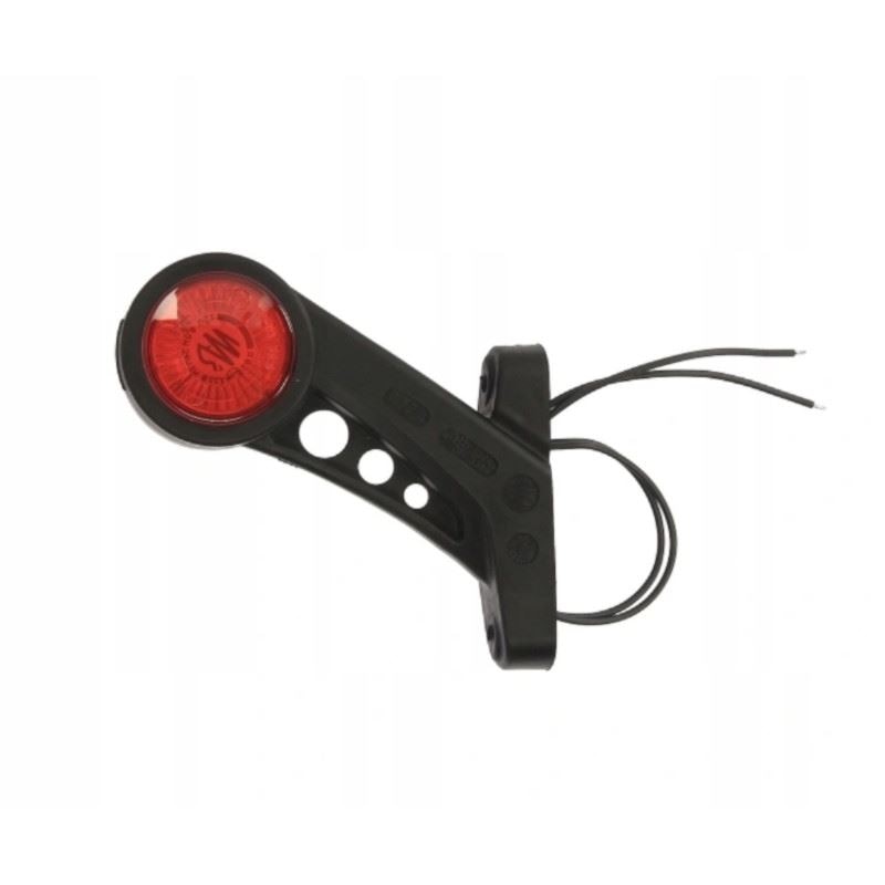 Lampa gabarit cu brat oblic 45°, 130mm, LED, alb-rosie, stanga, 12-24V ...