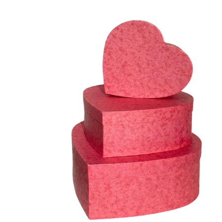 Set 3 cutii inima rosie 450 g - eMAG.ro