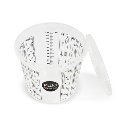 Set 10 pahare gradate pentru vopsea, T4W, 10 x 1400 ml, Plastic ...