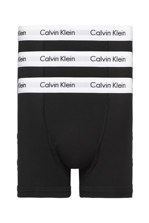CALVIN KLEIN, Set de boxeri cu logo - 3 perechi, Negru, Alb, M - eMAG.ro