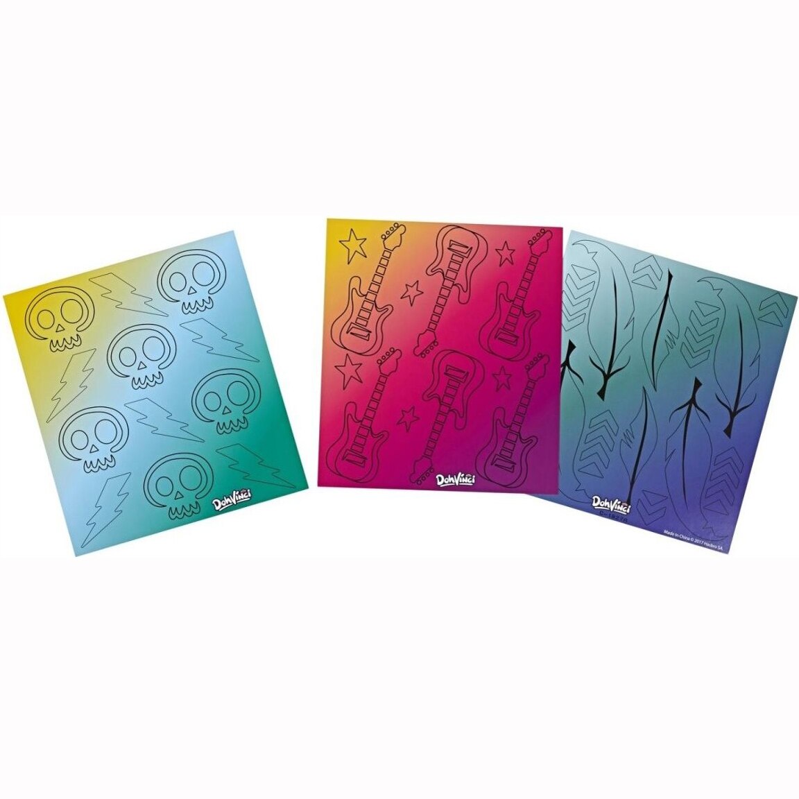Sabloane plastic, DohVinci, Guitar ,3 bucati, 19x22 cm - eMAG.ro