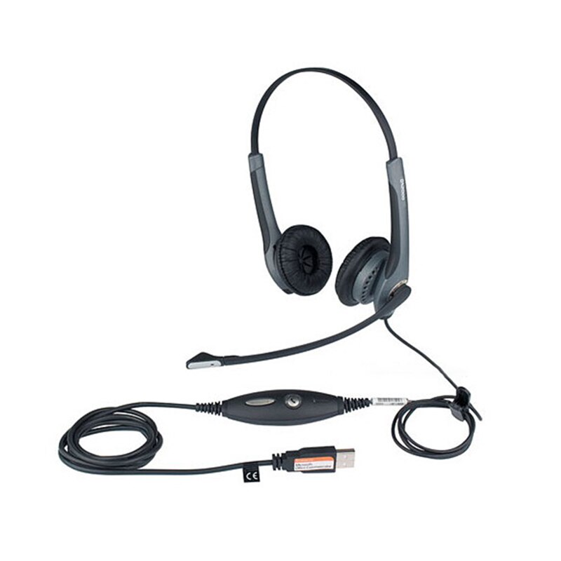 Casca headset, Jabra, GN 2000 Duo, stereo, USB, negru - eMAG.ro