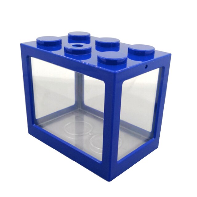 Acvariu mini din plastic, pentru pesti betta culoare albastru - eMAG.ro
