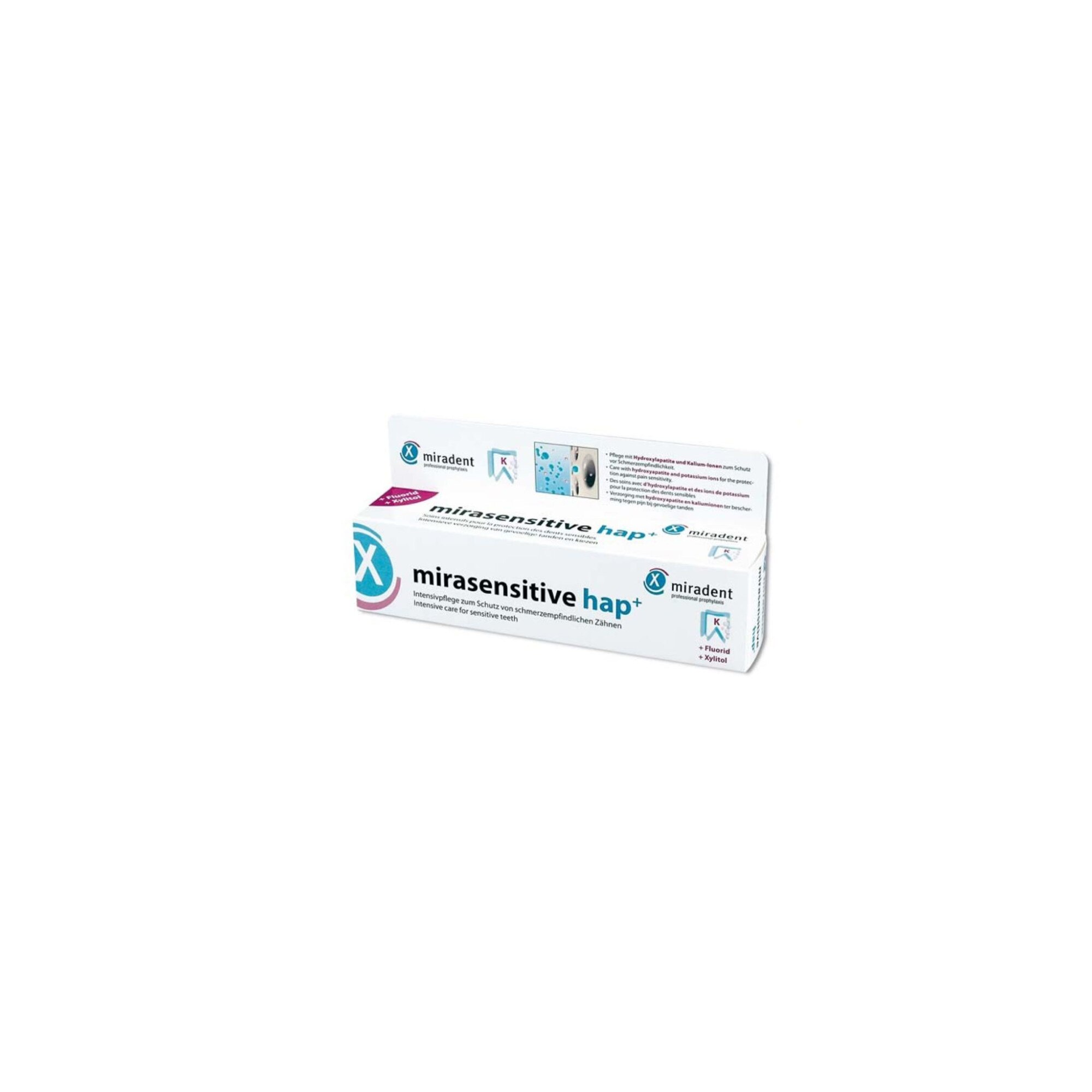 Комплект паста за зъби Mirasensitive Hap и четка за зъби Clean Between ...