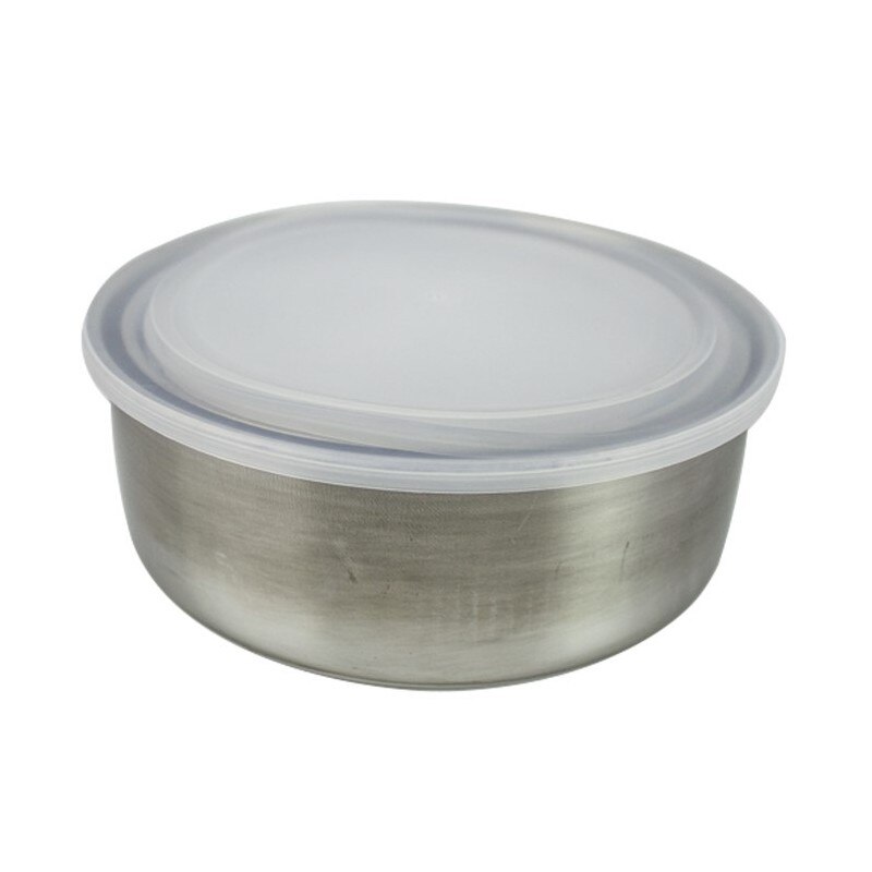 Set 5 cutii alimente inox cu capac plastic, AZHOME - eMAG.ro