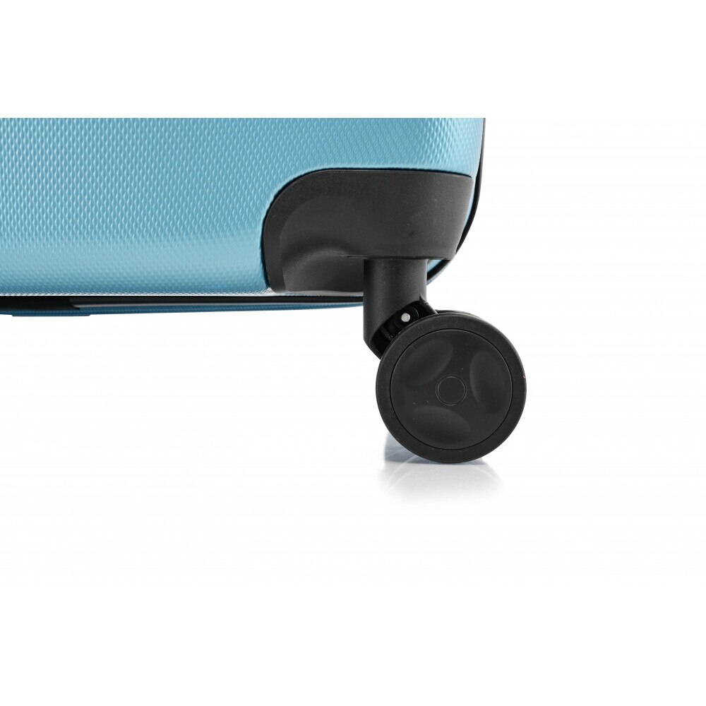 Valiza cu 4 roti, Bontour, ABS, 55 x 40 x 20 cm, Aqua Blue - eMAG.ro