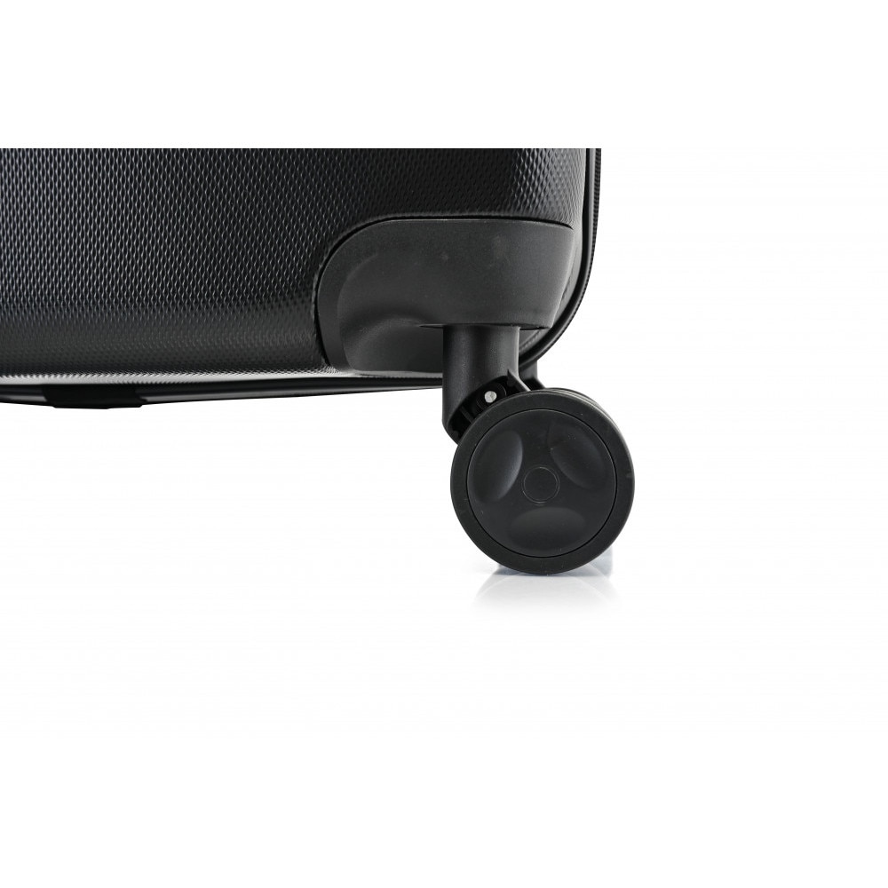 Valiza cu 4 roti, Bontour, ABS, 55 x 40 x 20 cm, Negru - eMAG.ro