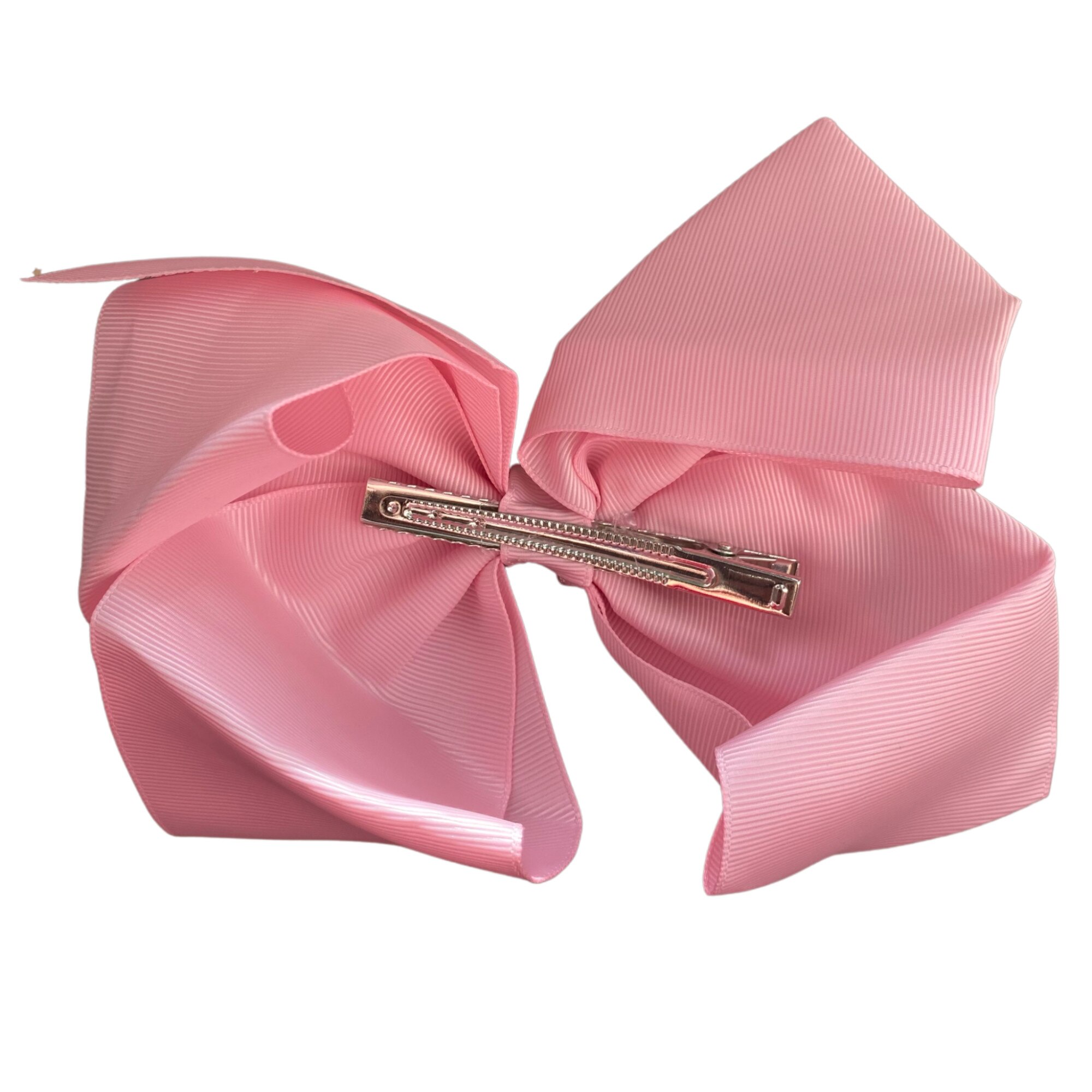 Clama de par pentru fete, cu funda supradimensionata, 20 cm, roz ...