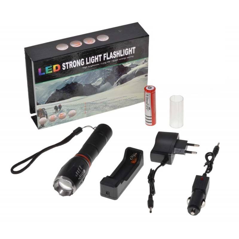 Lanterna cu Led, XML T6, Led Cob, si Zoom - eMAG.ro