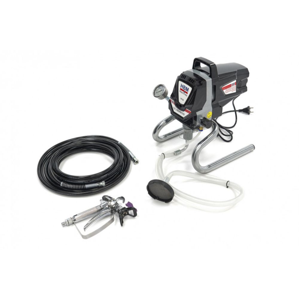 Pistol agregat, pompa de vopsit hidrodinamica, HBM, fara aer, 1010w ...