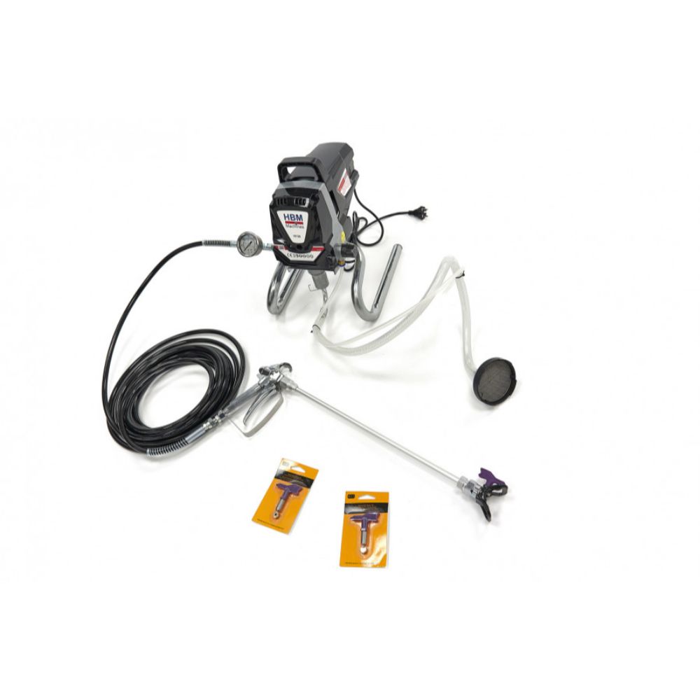 Pistol agregat, pompa de vopsit hidrodinamica, HBM, fara aer, 1010w ...