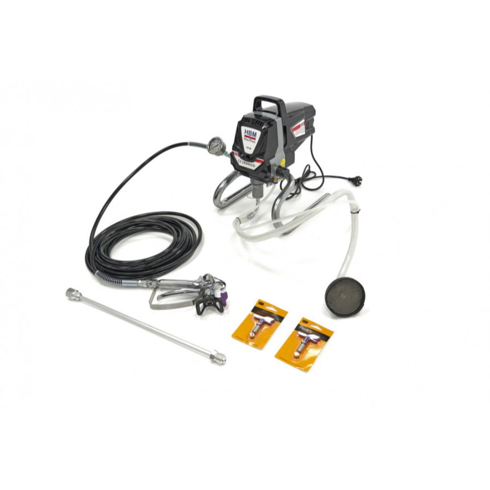 Pistol agregat, pompa de vopsit hidrodinamica, HBM, fara aer, 1010w ...