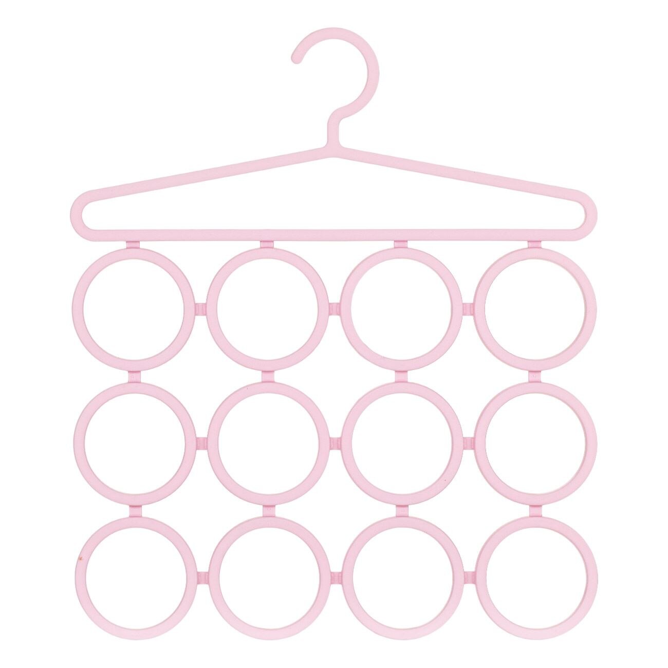 Umeras din plastic, Zola, pentru esarfe cu 12 locuri, roz - eMAG.ro