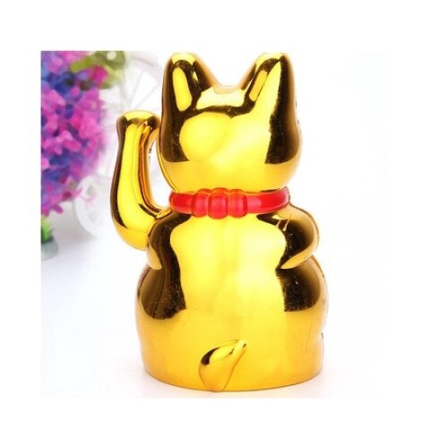 Pisica norocoasa aurie Feng Shui, simbol de noroc si prosperitate, 16 ...