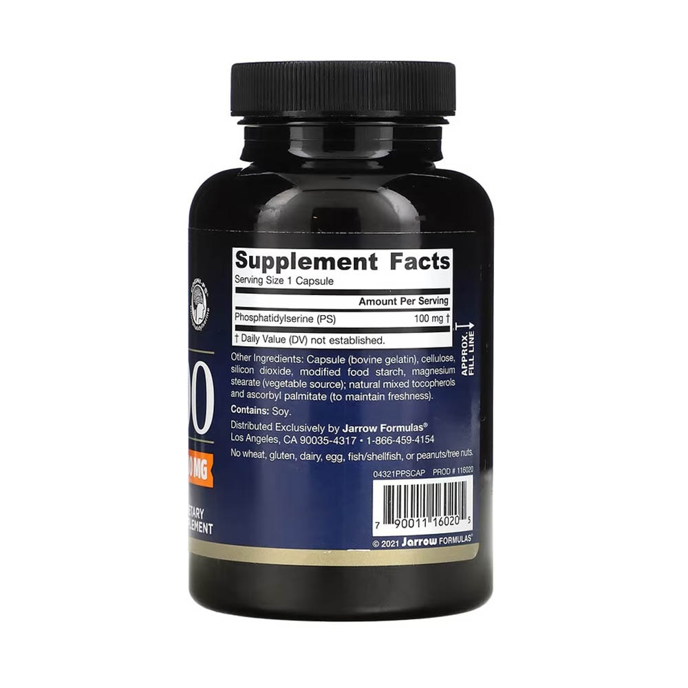 PS 100 (Fosfatidilserina), 100 mg, Jarrow Formulas, 120 capsule - eMAG.ro