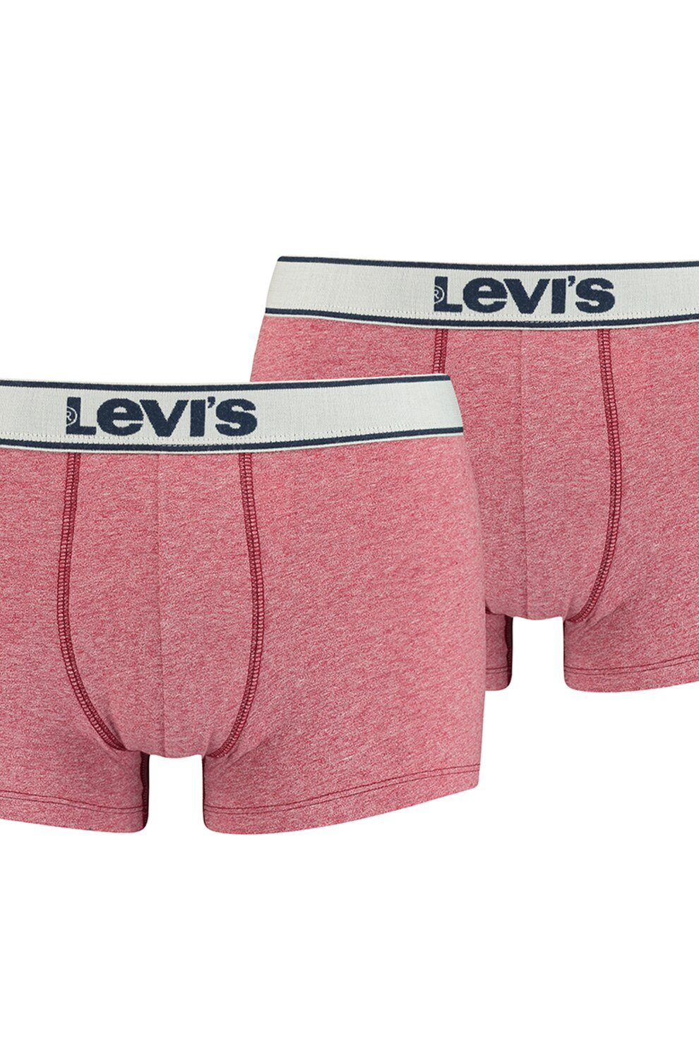 Levi's, Set de boxeri cu banda logo in talie - 2 perechi, Roz prafuit ...