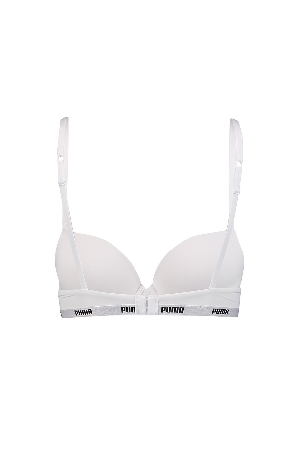 Puma, Sutien push-up cu model uni, Alb, 80C - eMAG.ro