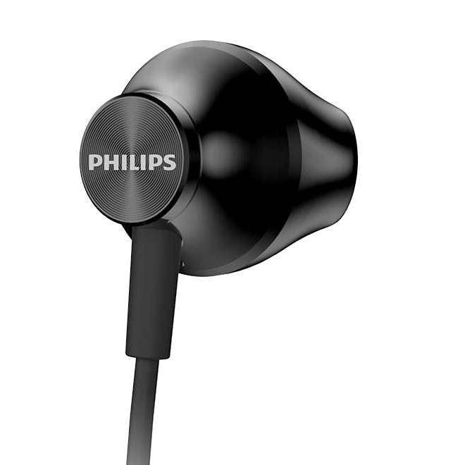 Casti cu fir, Philips, Mufa Jack 3.5 mm, TAUE100BK/00, Negru - eMAG.ro