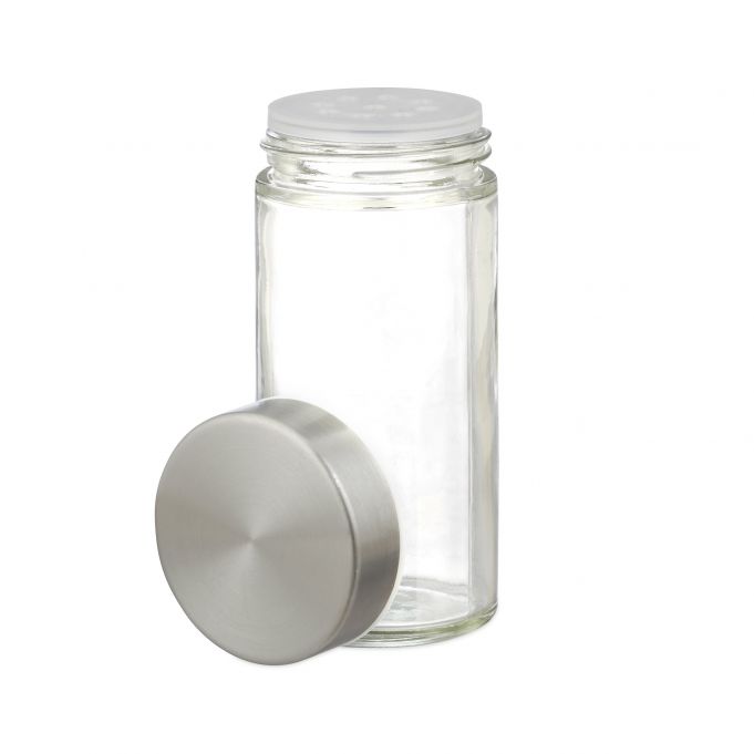 Set 12 recipiente condimente cu suport rotativ, inox - eMAG.ro