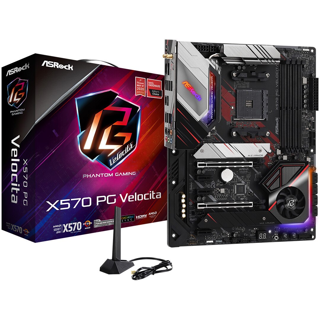ASRock X570 PG VELOCITA alaplap, Socket AM4 - eMAG.hu