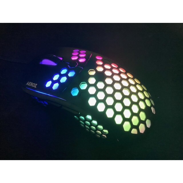 Mouse Gaming, Aeroz, GM1000, RGB, 6400 DPI - eMAG.ro