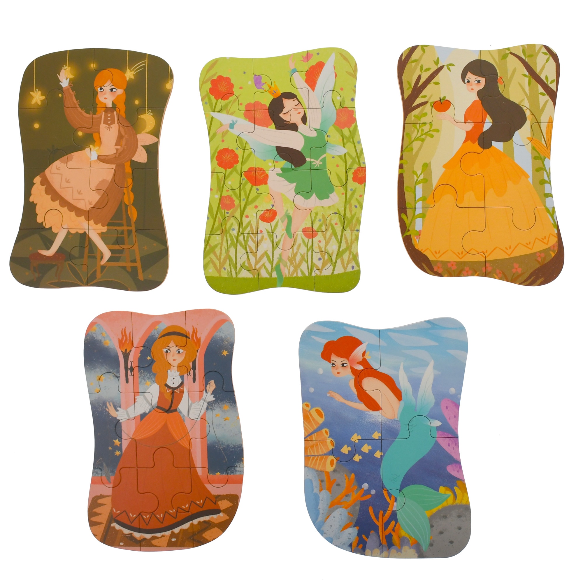 Set 5 puzzle-uri cu printese de jucarie, din carton - 3315115P - eMAG.ro