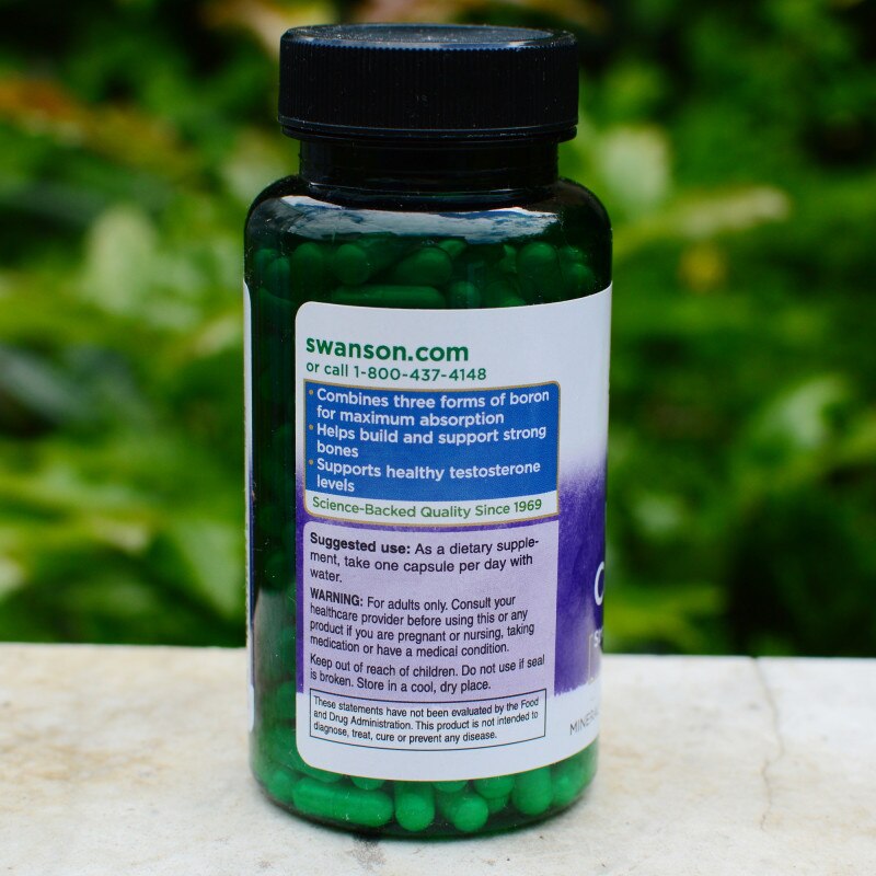 Swanson Triple Boron Complex (Bor), 3mg - 250 Capsule - eMAG.ro