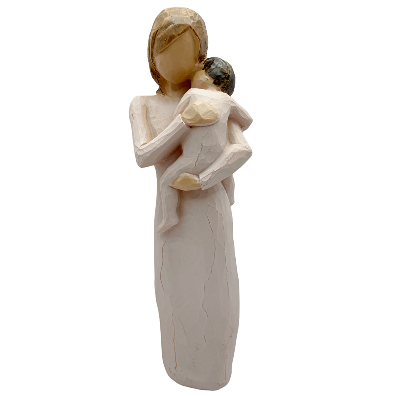 Statueta mama cu copil Caring 22cm, Rasina, Crem - eMAG.ro