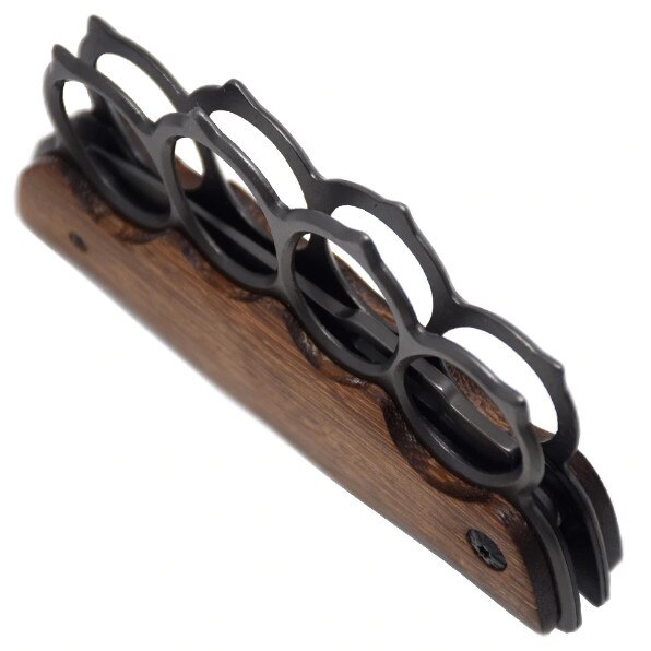 Cutit briceag tip pumnal, rozeta box cu insertii lemn, 21 cm - eMAG.ro