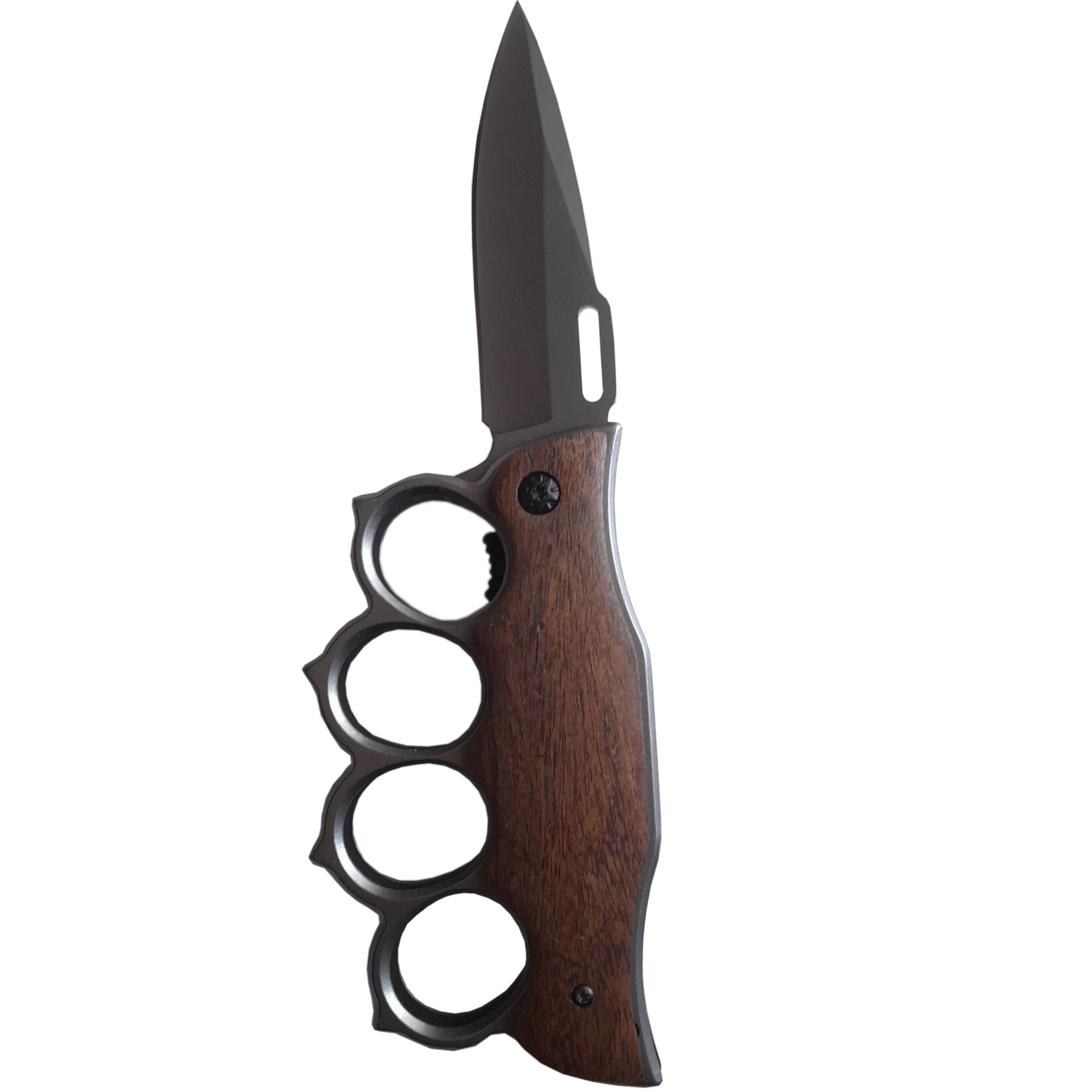 Cutit briceag tip pumnal, rozeta box cu insertii lemn, 21 cm - eMAG.ro