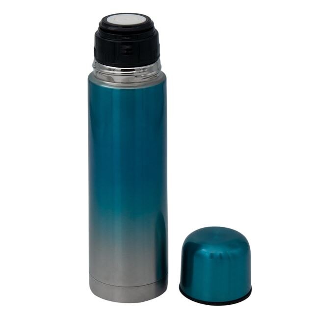 Termos din inox, 500 ml, 7x24 cm, albastru - eMAG.ro