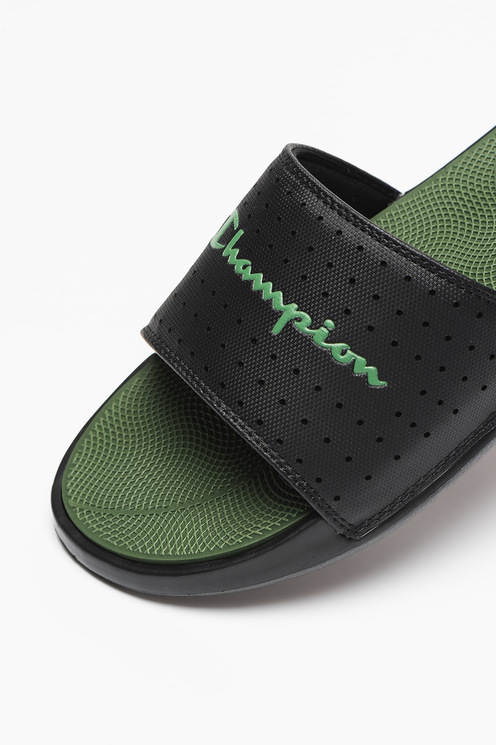 Champion, Papuci cu logo Zori, Verde marin, Negru, 40 - eMAG.ro