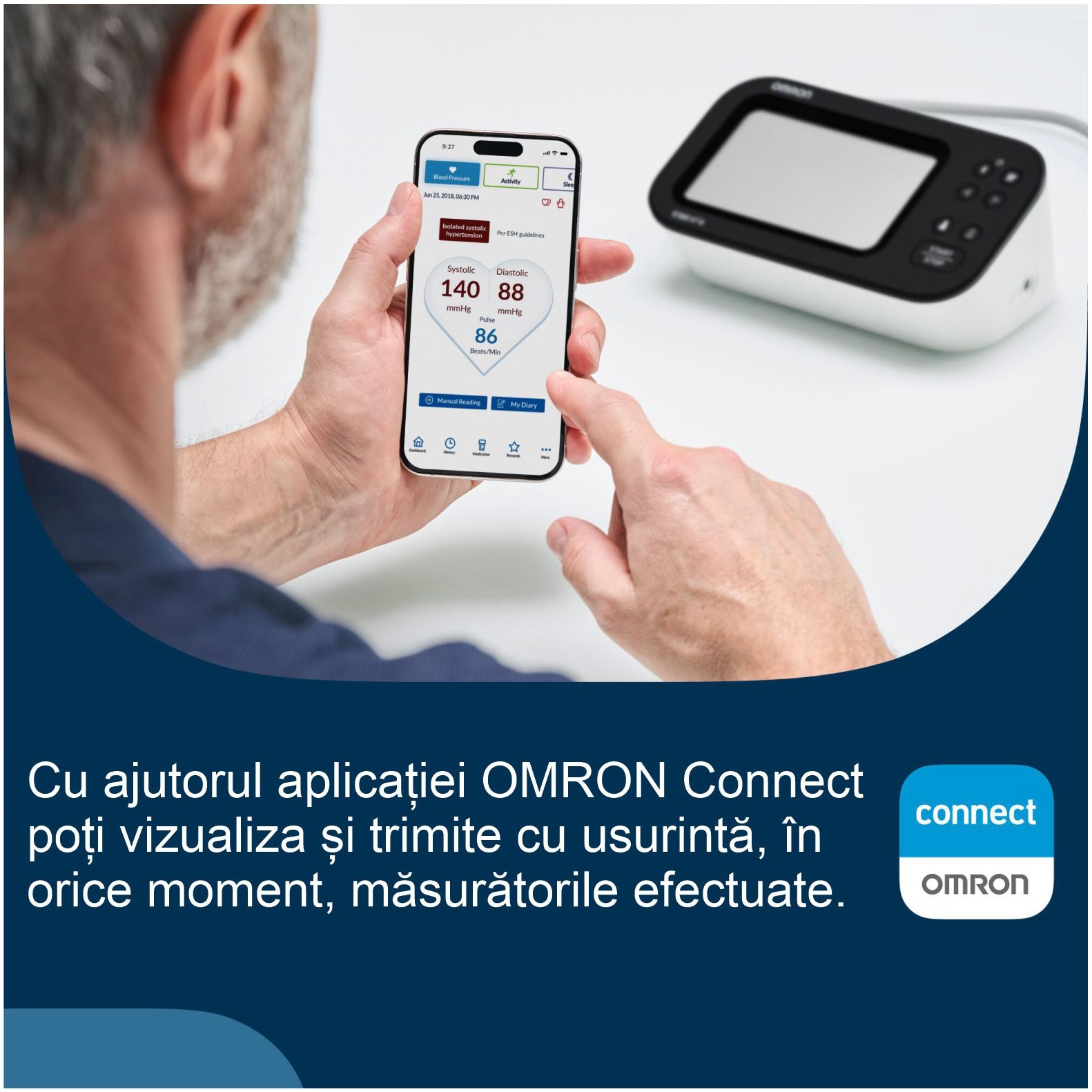 Pachet Tensiometru de brat automat OMRON M7 IT AFib, Tehnologie ...