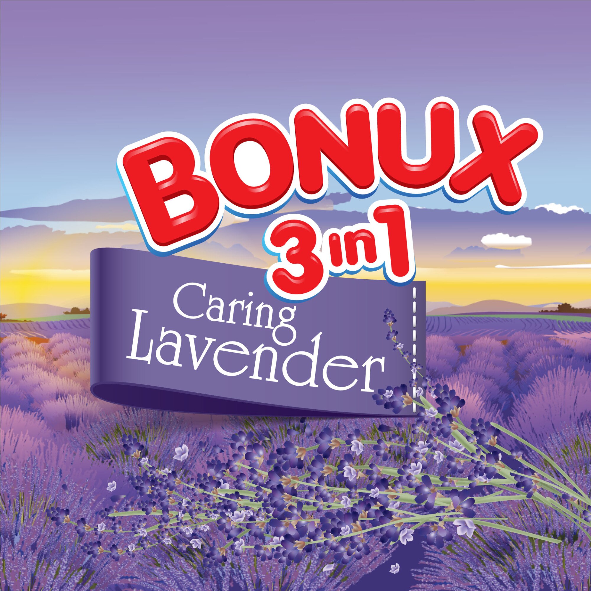 Detergent automat Bonux 3in1 Color Lavender, 4 spalari, 400 g - eMAG.ro