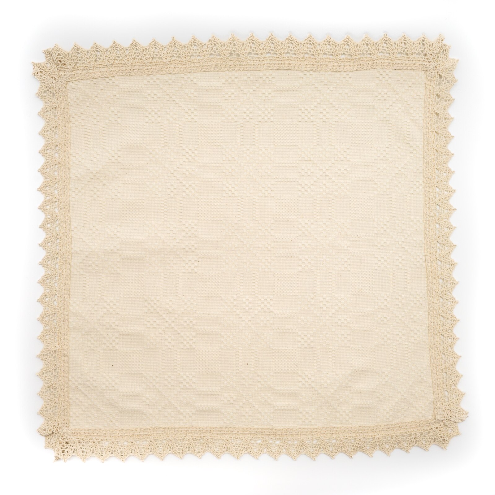 Servetel traditional crem patrat 40x40 cm - set 6 buc - eMAG.ro