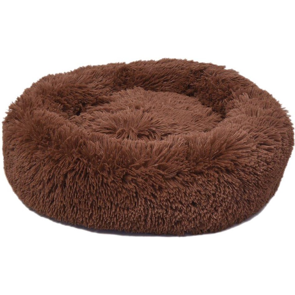 Легло за кучета и котки 4Dog Deluxe Ponchik S, Кафяв, 65x9.5 см - eMAG.bg